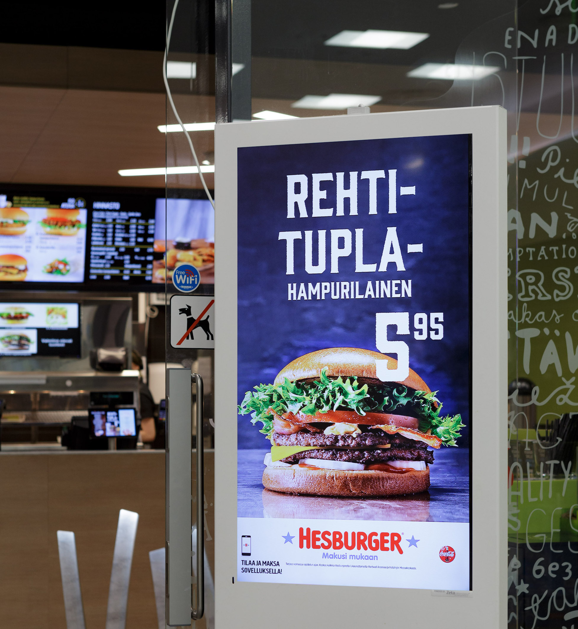 Case Hesburger | ZetaDisplay Finland